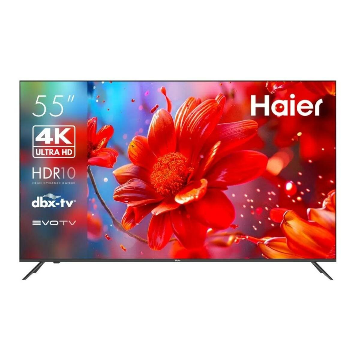 Телевизоры Haier Телевизор 55" 4K UHD Haier 55 Smart TV S2 Чёрный