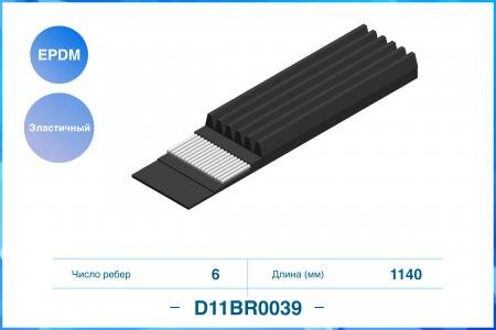 Ремень поликлиновый CWORKS D11BR0039
