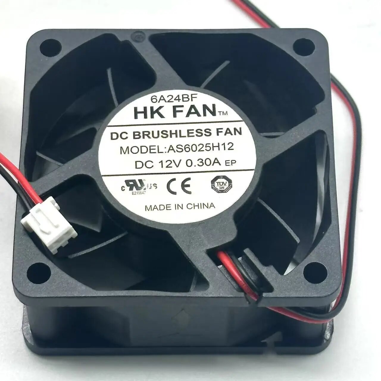 HK FAN AS6025H12 DC 12 В 0,30 А 60x60x25 мм 2-проводной охлаждающий вентилятор для сервера