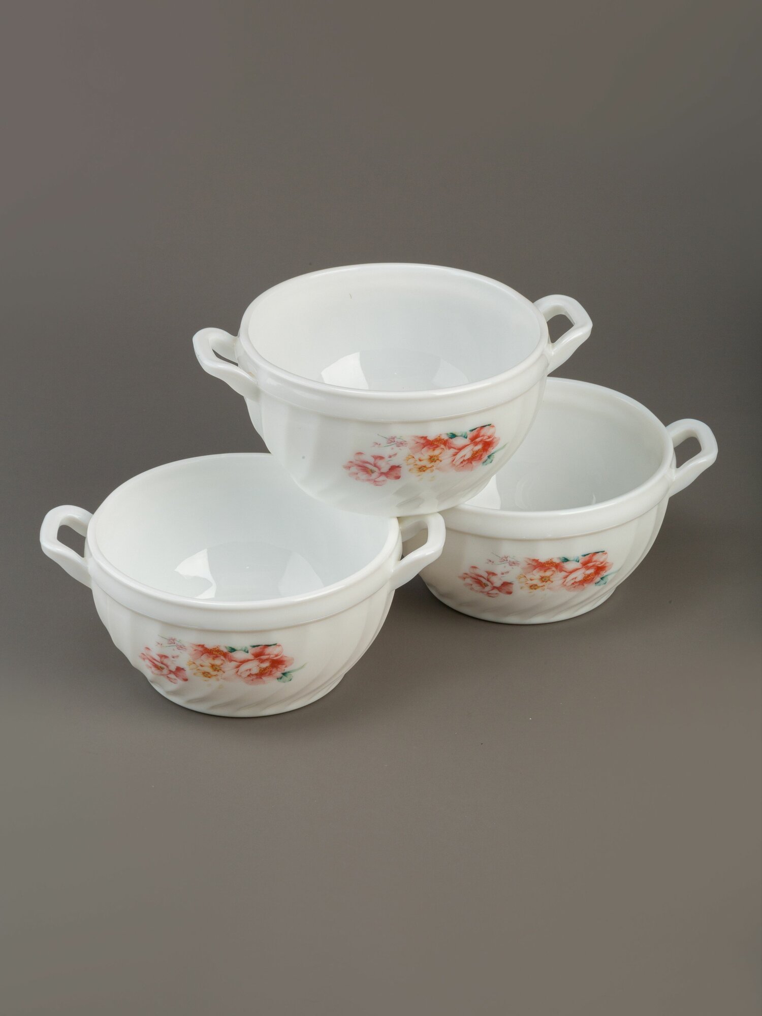 Бульонница 750мл Лилия 3 штуки