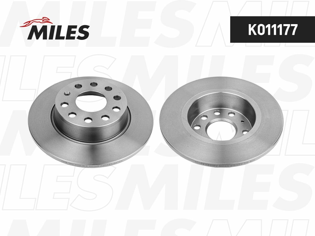 Диск тормозной задний, 2 шт для Шкода Октавия 2, 3, Фольксваген Гольф 6, 7, Джетта 3 арт K011177