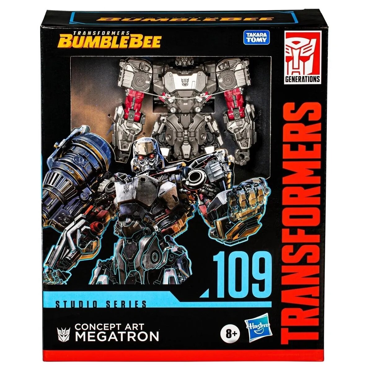 Трансформеры игрушки Hasbro Transformers Studio Series Leader Transformers: Bumblebee SS109 Concept Art Megatron (21.59cm) F8772