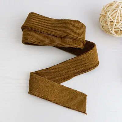 Резинки для пошива из мерсеризованного хлопка 2 см yellow coffee
