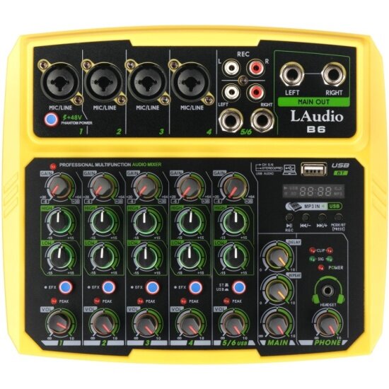 Микшерный пульт Laudio B6, 6 каналов