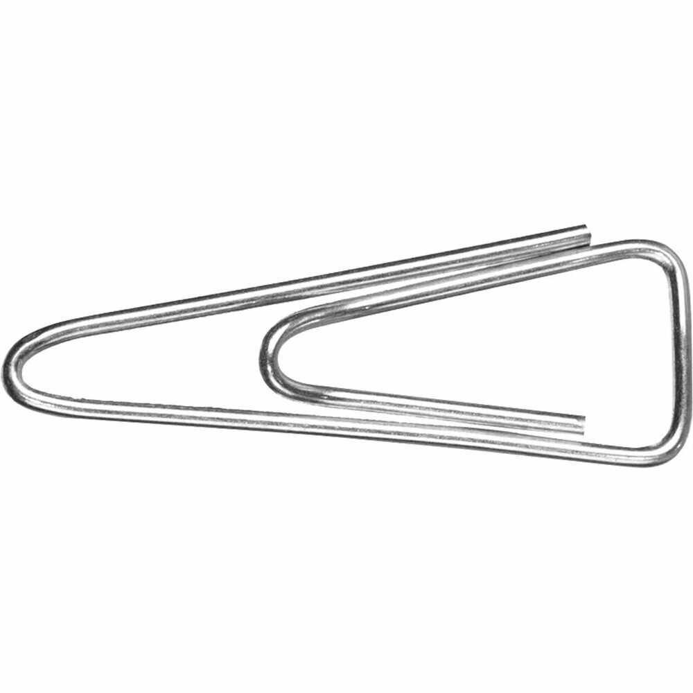 Офисмаг комплект 24 упаковки по 50 шт. Скрепки большие 50 мм, никелированные, треугольные, в картонной коробке 222093