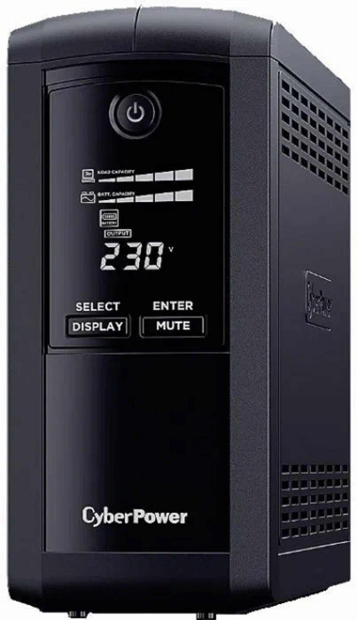 ИБП Источник бесперебойного питания CyberPower VP700ELCD, Line-Interactive, 700VA/390W, 220V, USB, COM (RS-232, DB9), IEC 320 C14, LCD, Черный