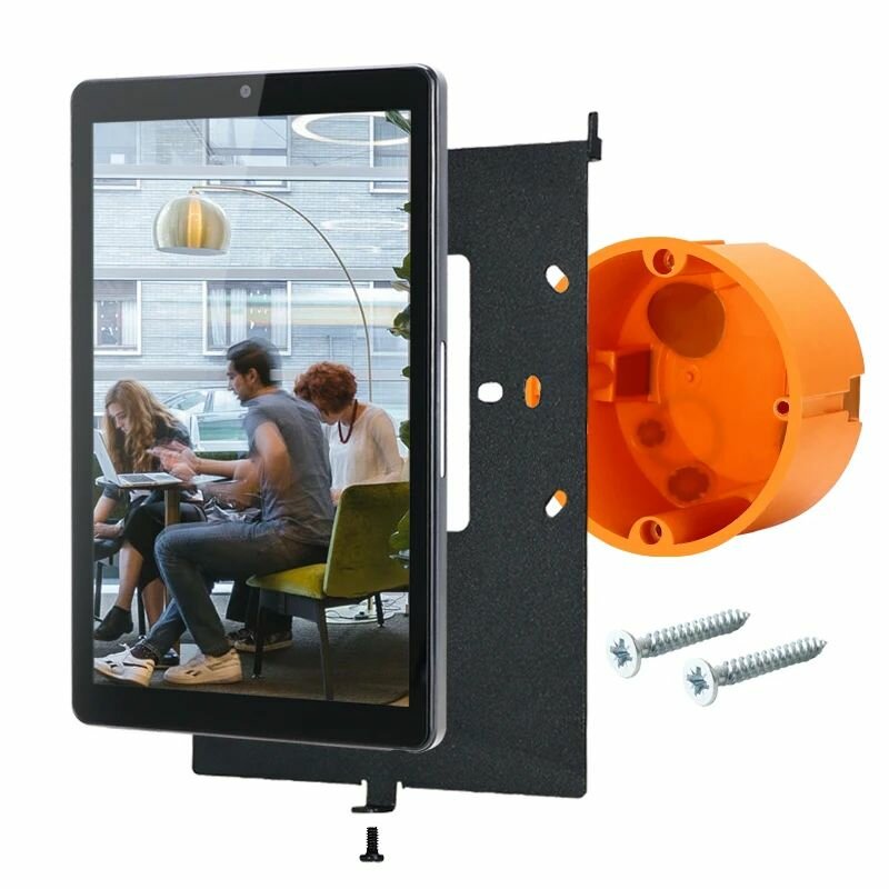 YC-SM08P 8-дюймовая сенсорная панель управления для умного дома на базе Android с IPS-дисплеем, встроенным Wi-Fi и коммутатором PoE