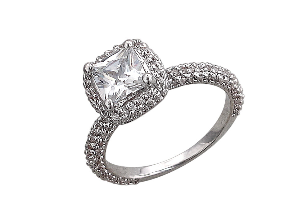 Кольцо, фианит