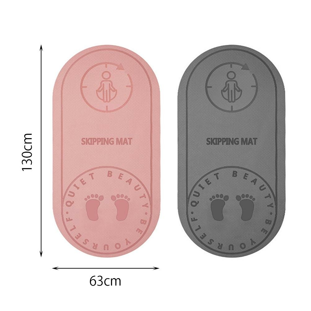 Коврик для скакалки для дома, амортизирующий, бесшумный и нескользящий для фитнеса и йоги