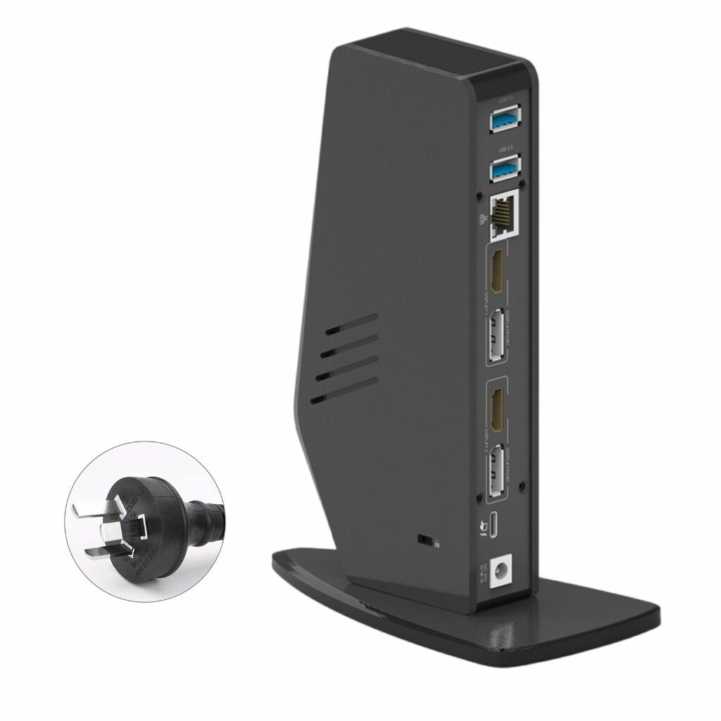 Универсальная док-станция для ноутбука gigabit Ethernet с несколькими дисплеями сверхвысокой четкости 4K -австралийский стандарт