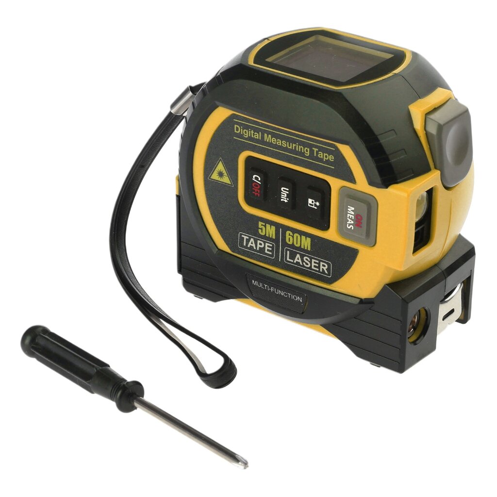 Рулетка Цифровой Дальномер Высокой точности со Стальной лентой для Точного использования Строителями Внутри и снаружи помещений