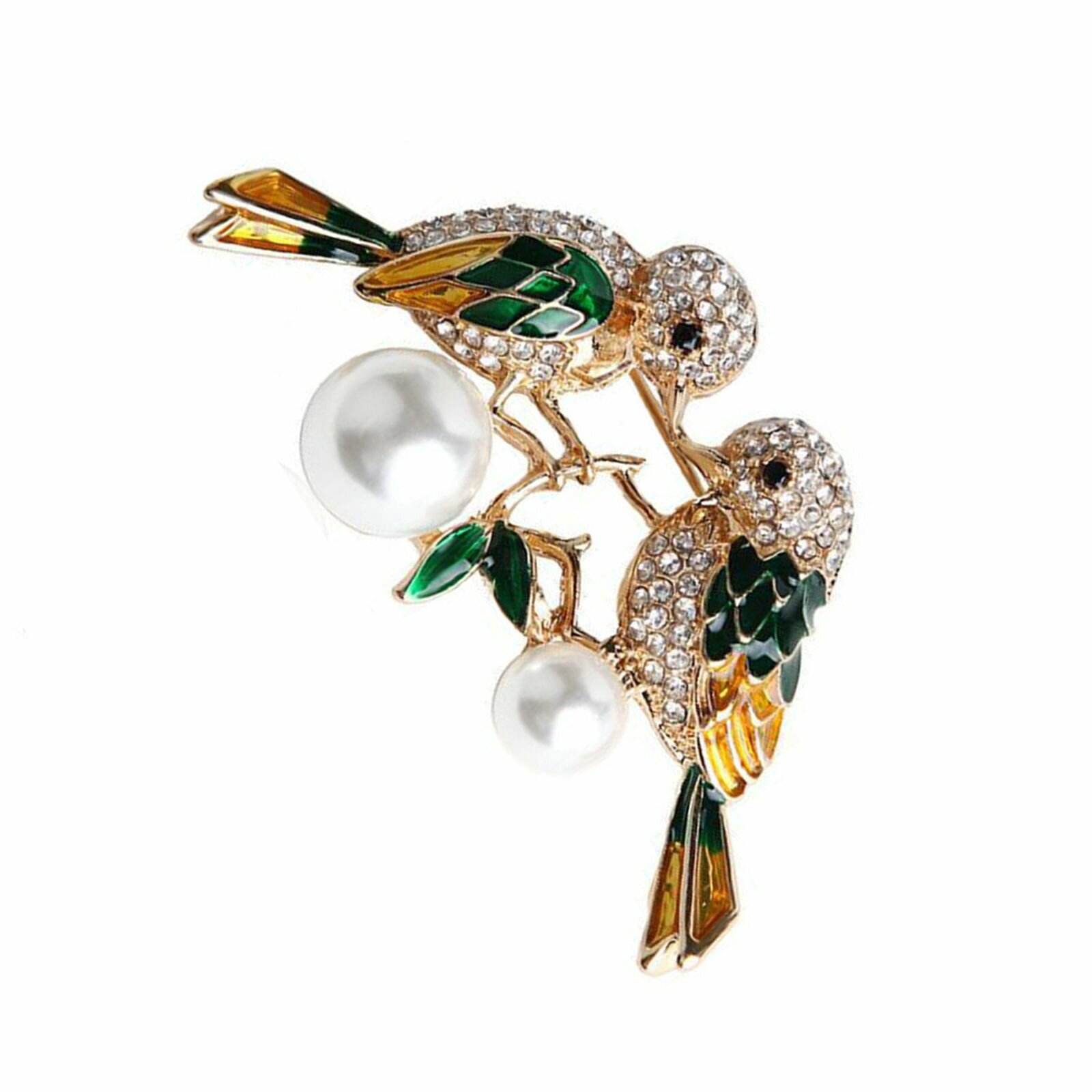 Эмалевые броши в виде птиц для женщин изящные украшения с бабочками и пчелами