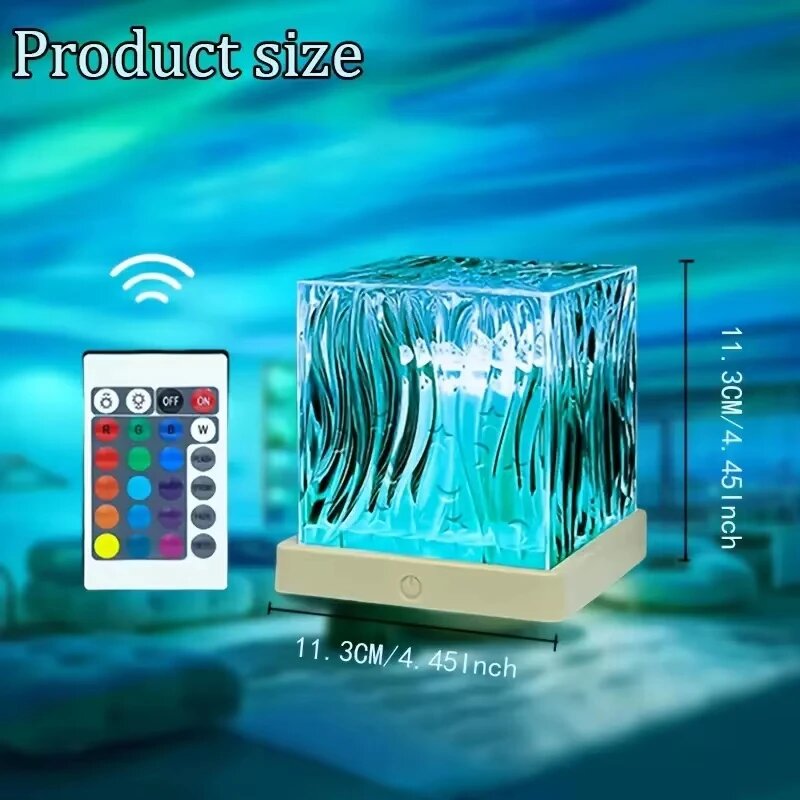 Ocean Wave Projector, 16 Colors, Crystal Lamp