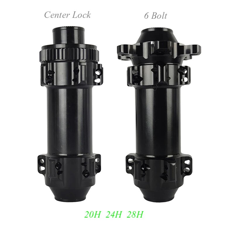 Speedsafe SL GL10 передняя ступица 20/24/28 отверстий черная 6-болтовый, 24H 12X100