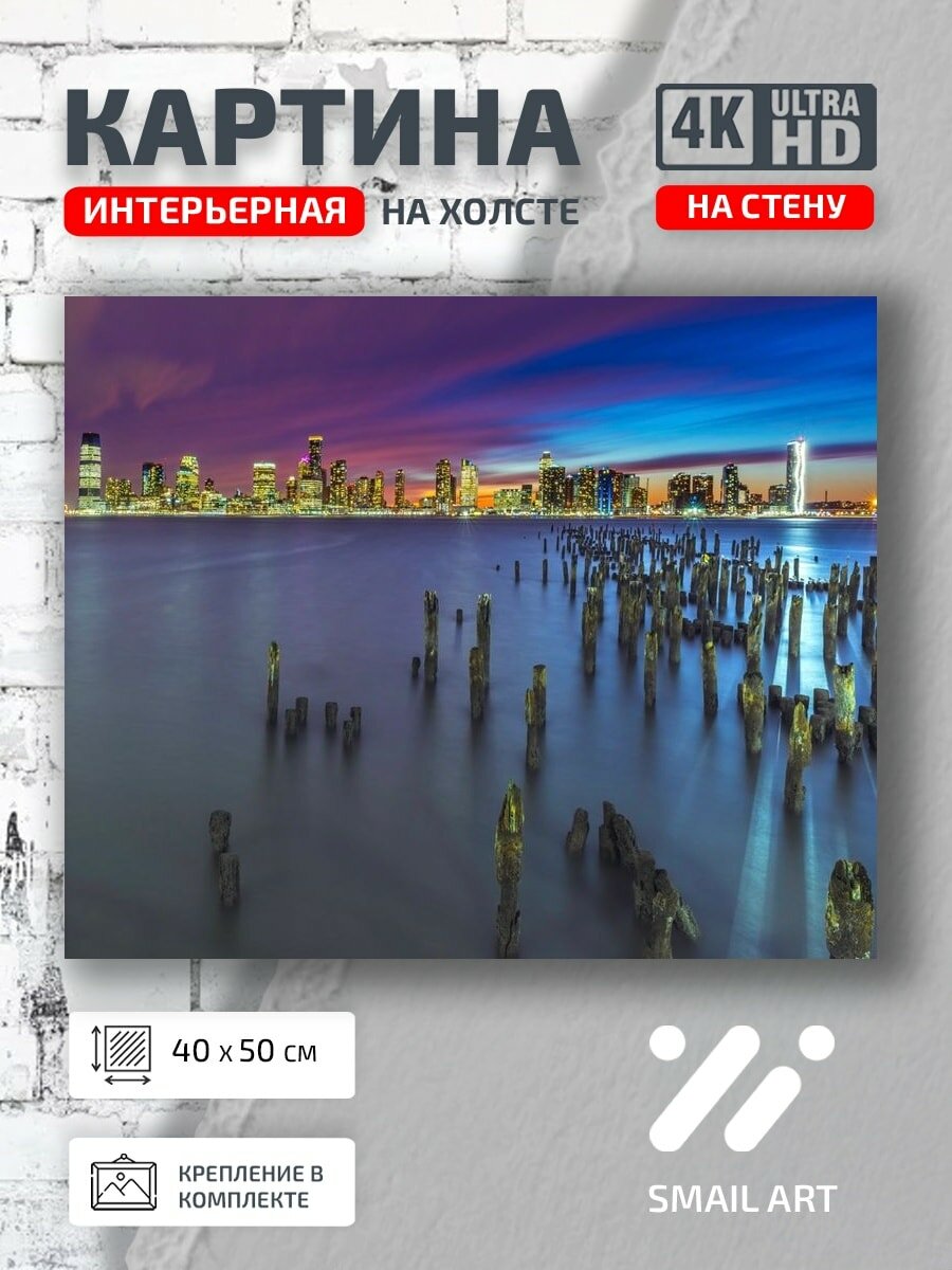Картина на холсте интерьерная 40 на 50 на стену Йорк Метрополитен для кабинета атмосфера