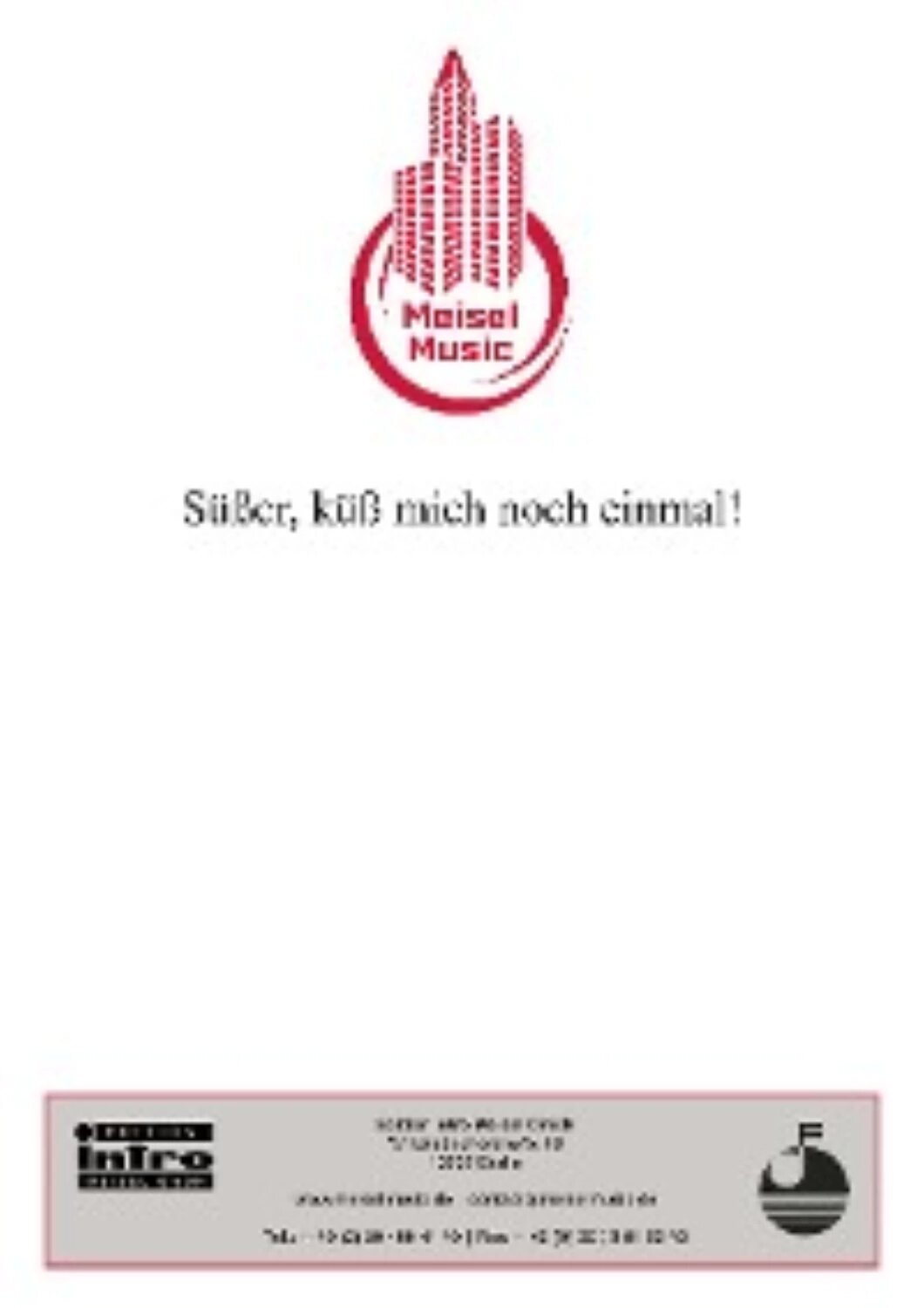 Süßer, küss mich noch einmal [Цифровая книга]