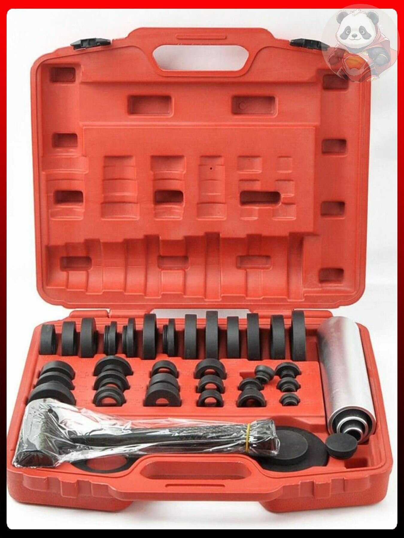 Набор оправок для монтажа и демонтажа ступичных подшипников, 38 предмета