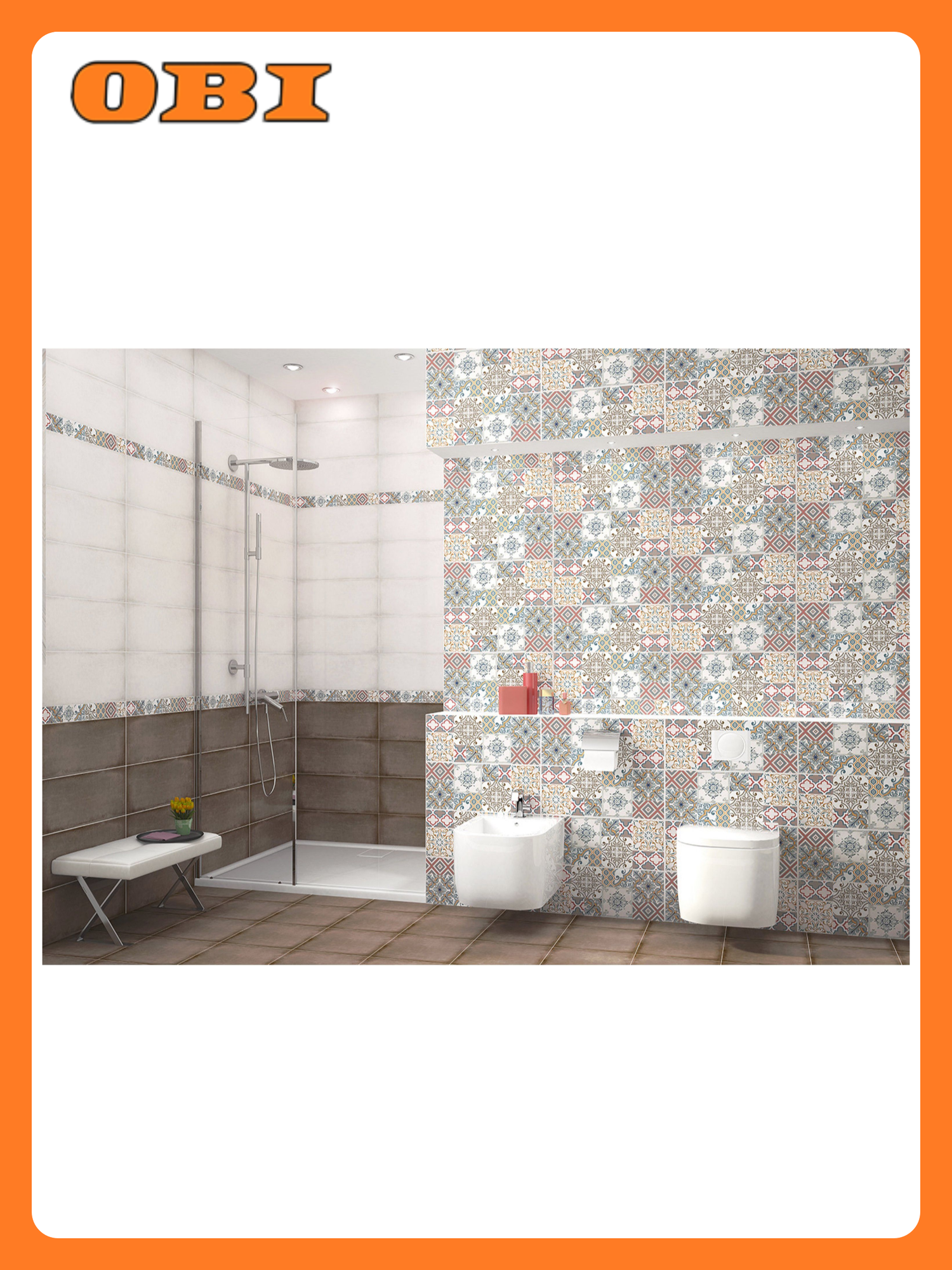 Настенная плитка Azori Eclipse, белая, глянцевая, 20,1x50,5 см