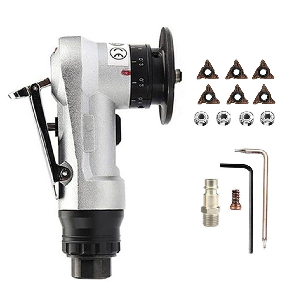 Пневматическая фаскационная машина инструмент для плотников портативная ручная шлифмашина для металла дерева акрила дебаринг фаска обрезка черный серебристый R угол C угол EU-розетка US-розетка металл пластик 1.5м 30000 об/мин 0.4м3/мин 0.4-0.6МПА ≥8мм