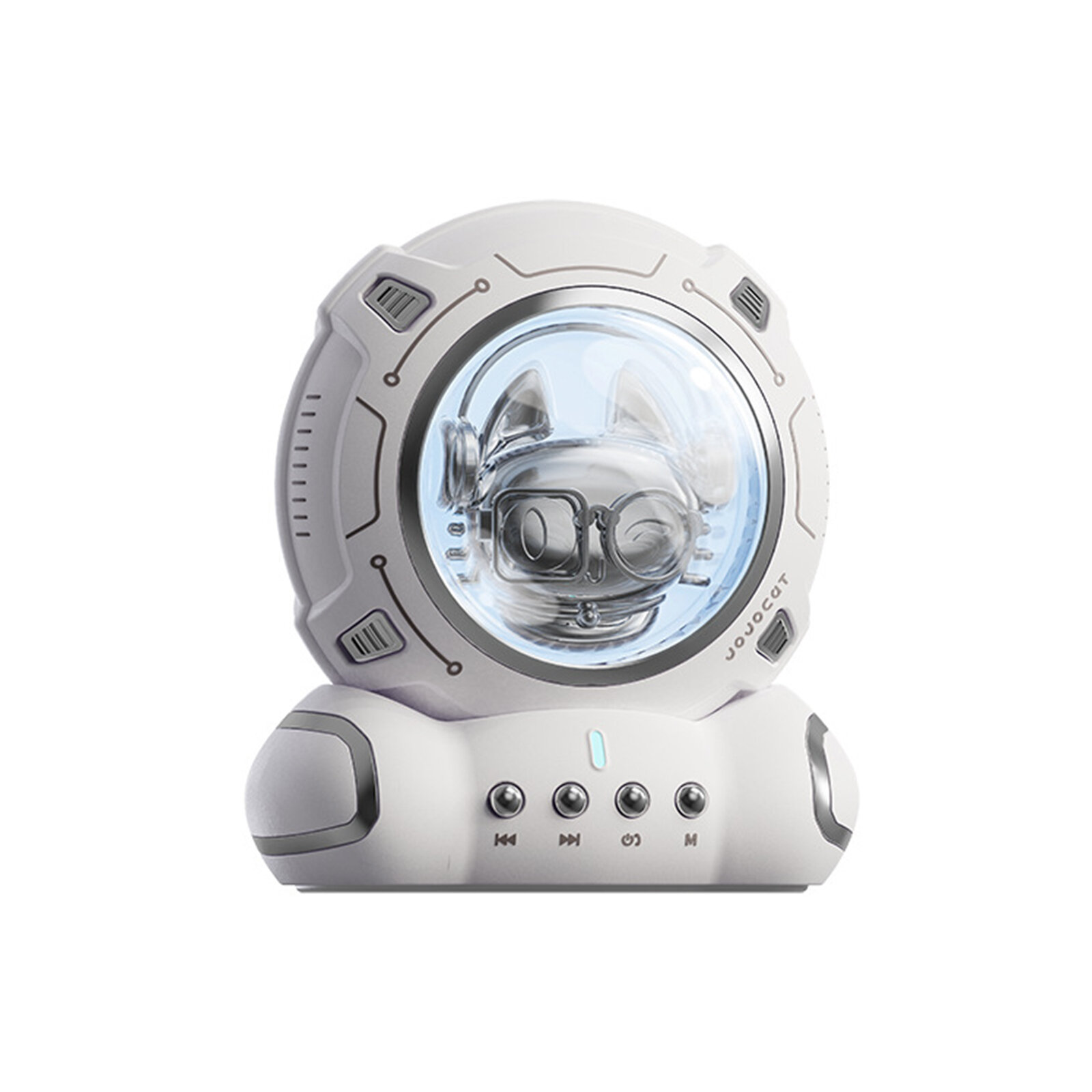 Ночное освещение с зарядкой космонавта космонавта беспроводной блютуз-колонка высокого качества портативная автомобильная миниатюрная высокообъемная кард-сабвуфер модель J20 мощность 5Вт громкоговоритель 4Ом 10Вт 1шт батарея 3.7В/600мАч интерфейс Type-c