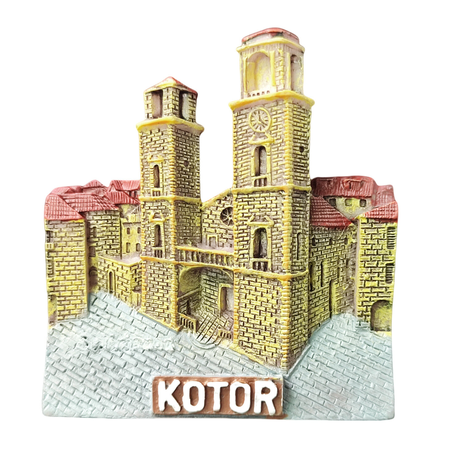 3D-магнит на холодильник «Город Котор», магнит ручной работы из смолы с изображением исторического городского пейзажа Котора, сувенир из Черногории, декоративный магнит для холодильника, кухни, офиса, 5,7 x 6,2 см