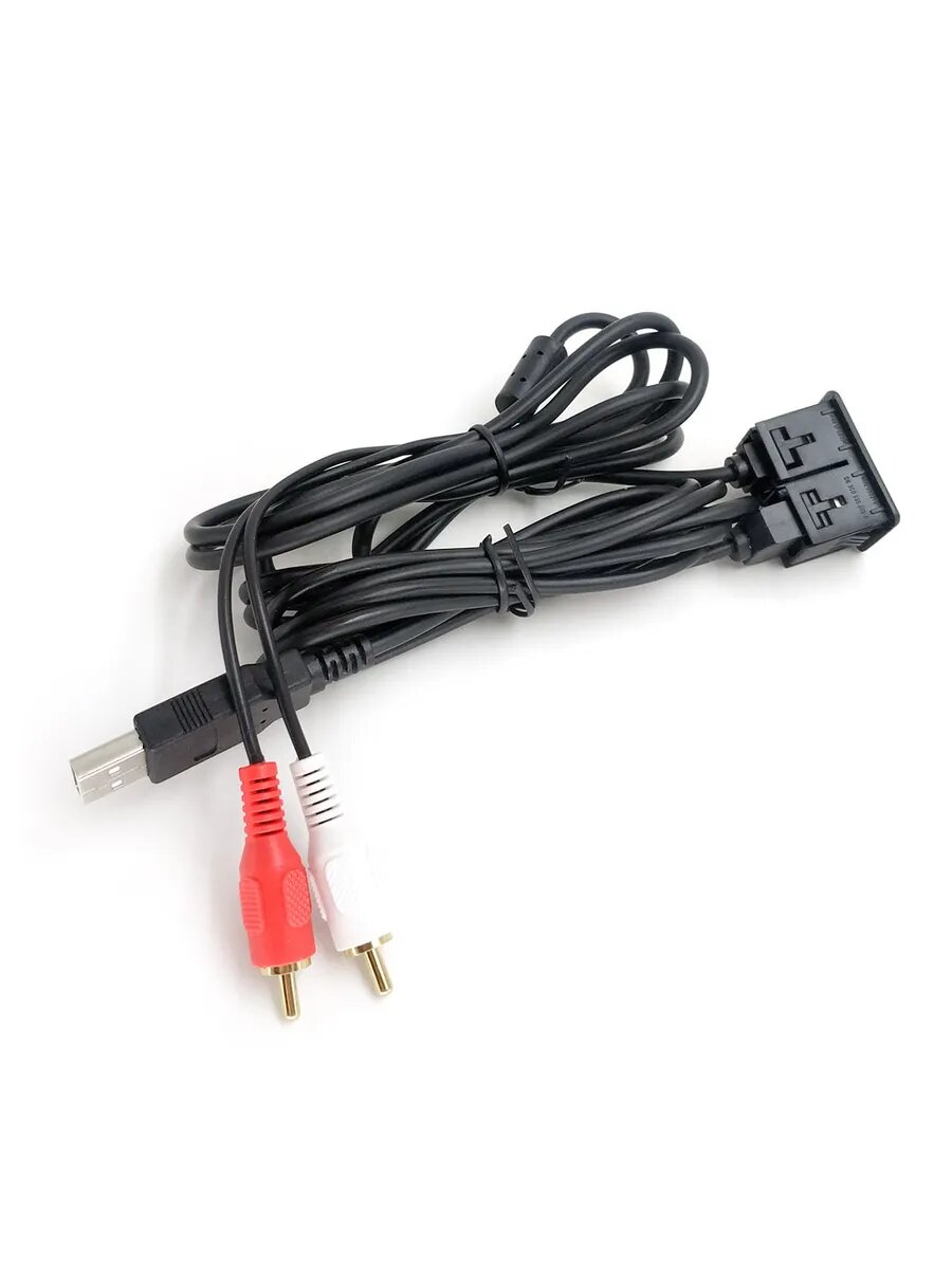 Кабель аудио AUX USB 3.5 мм на 2 RCA удлинитель