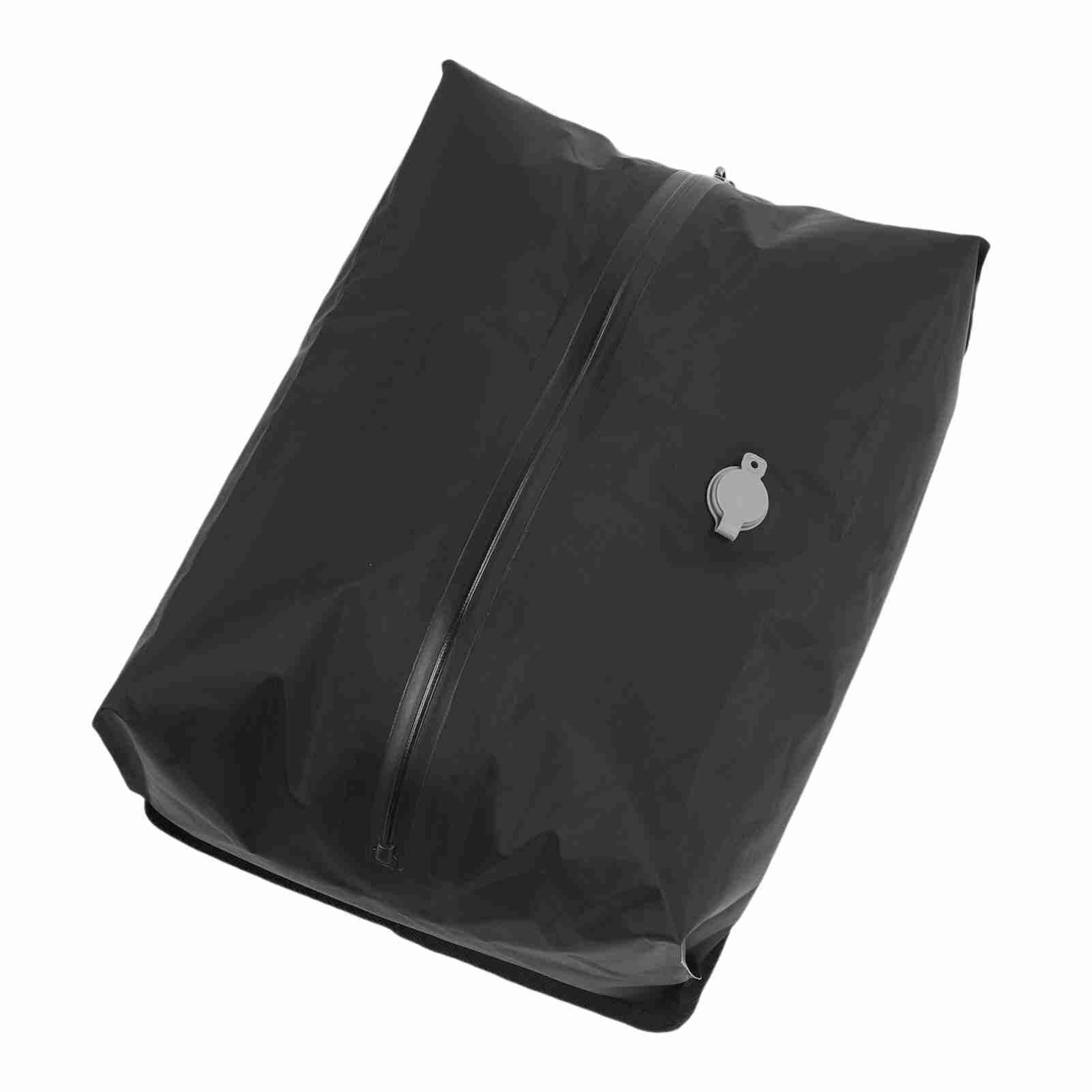 Дорожный Вакуумный Мешок Space Saving 16L Многоразового Использования с Защитой от Брызг TPU для Сжатия Чемодана Рюкзака Черного цвета