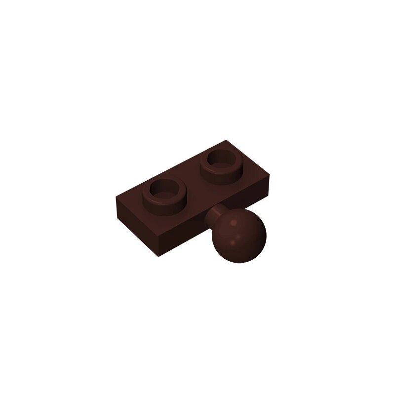 Пластина Lego 1x2 с буксирным шаром, Коричневый (082)