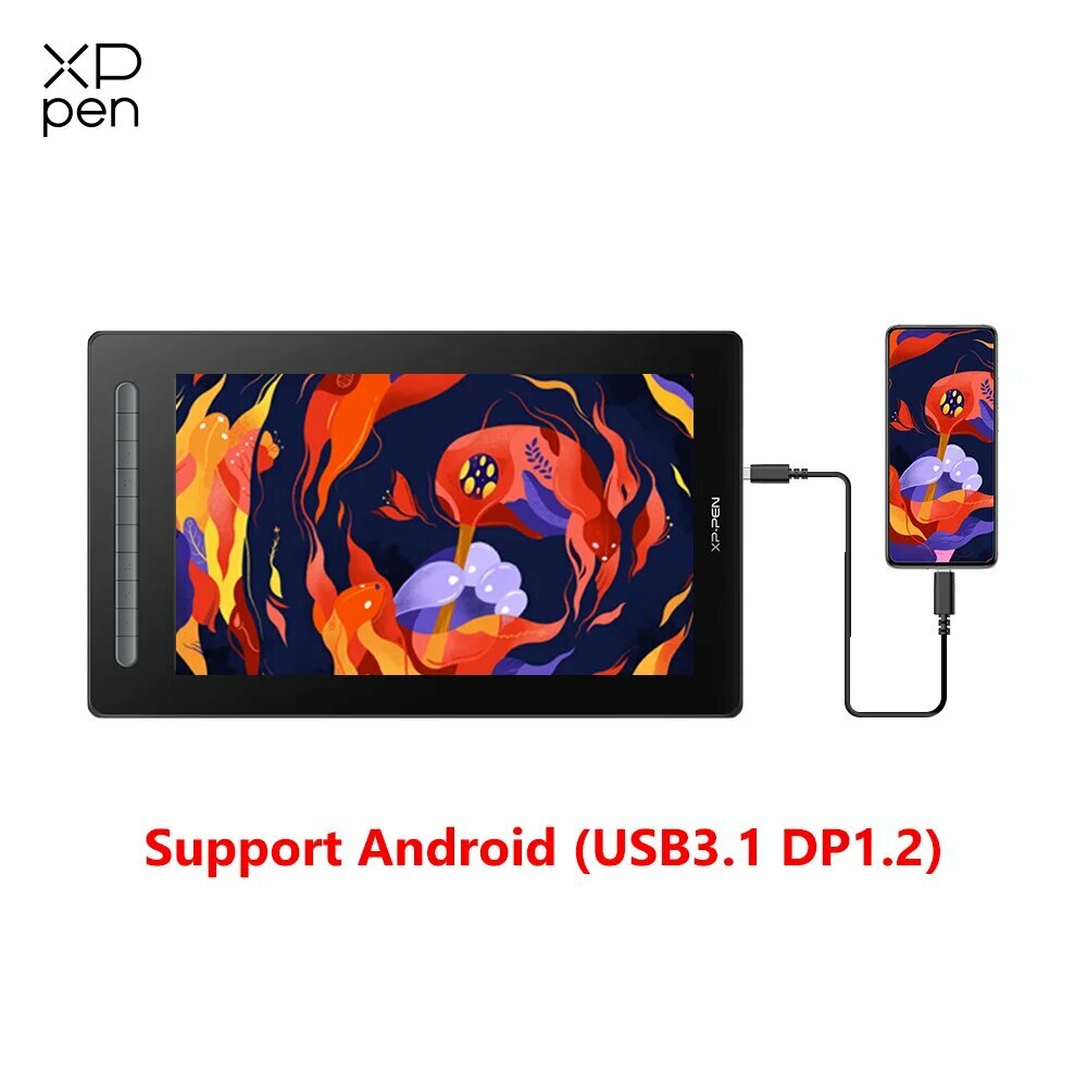XPPen Artist 16 Цифровой планшет Black add Type-C