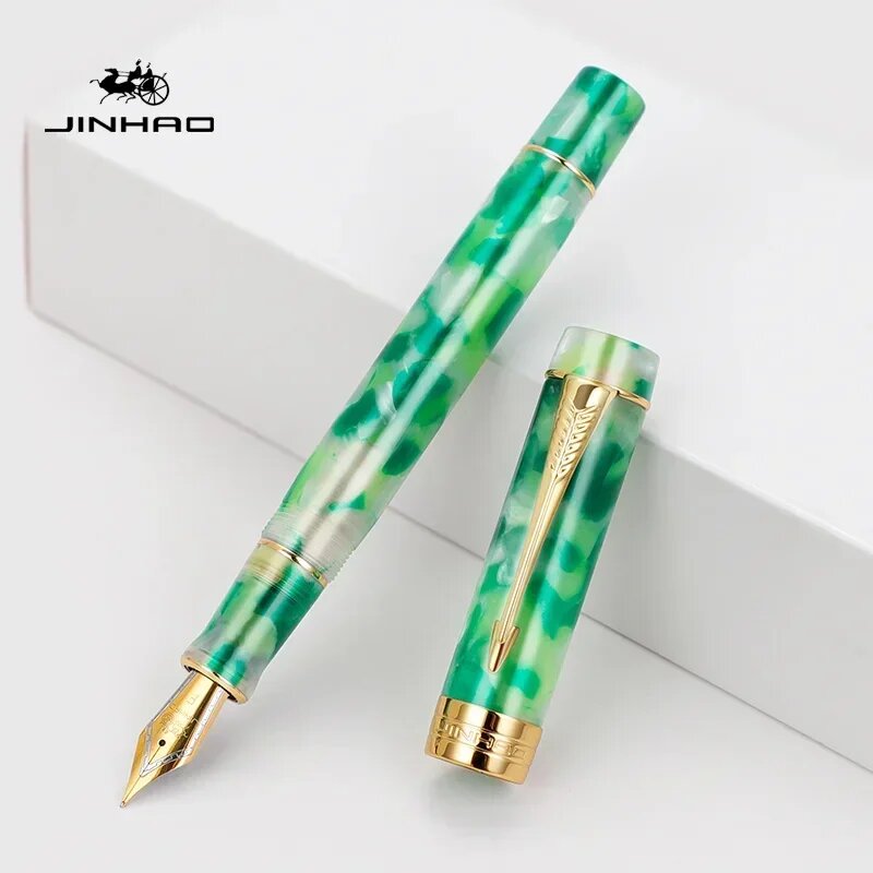 JINHAO 100 перьевая ручка Изумрудный, EF, Fantasy Green