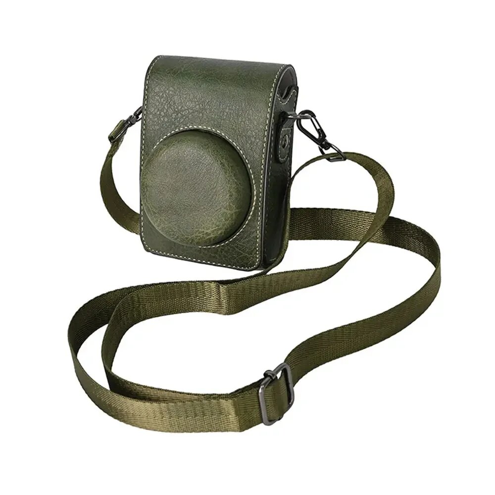 Чехол-сумка для камеры Canon SX740 HS из искусственной кожи Litchi 562 Green