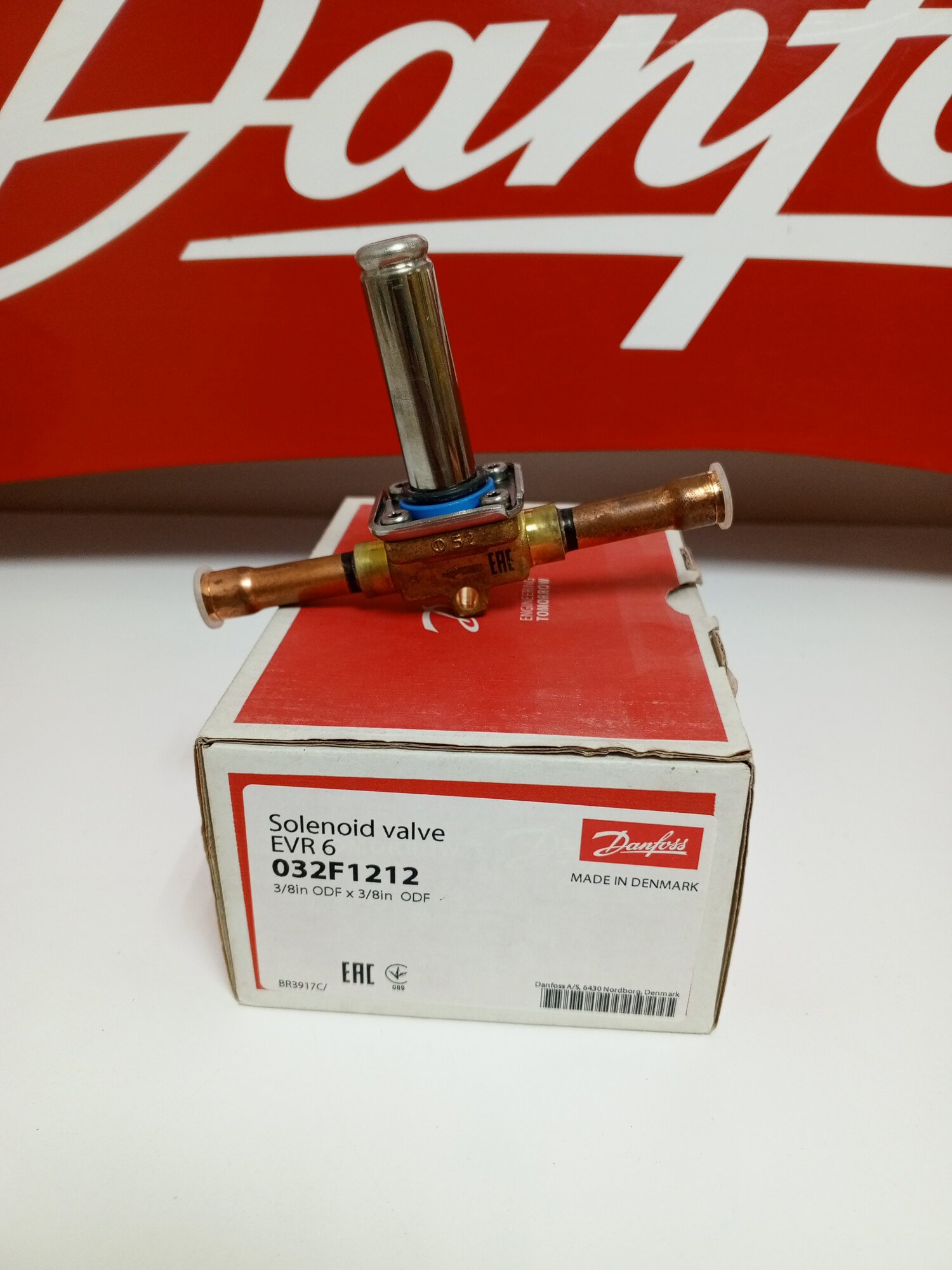 Dan.foss EVR 6 NC 032F1212 EVR 6, раструб, электромагнитные клапаны 3/8 дюйма, новый оригинал