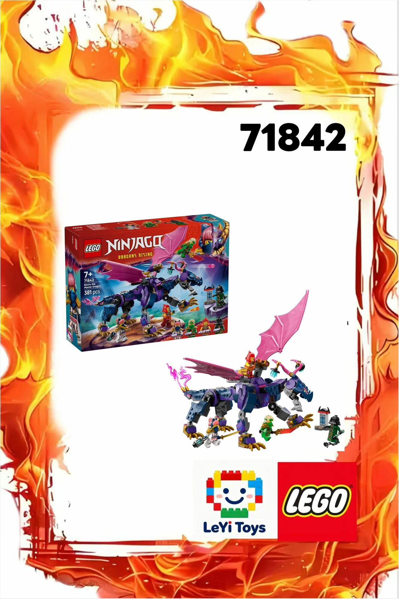 Конструктор LEGO Ninjago 71842 Ронту - Мастер Драконов