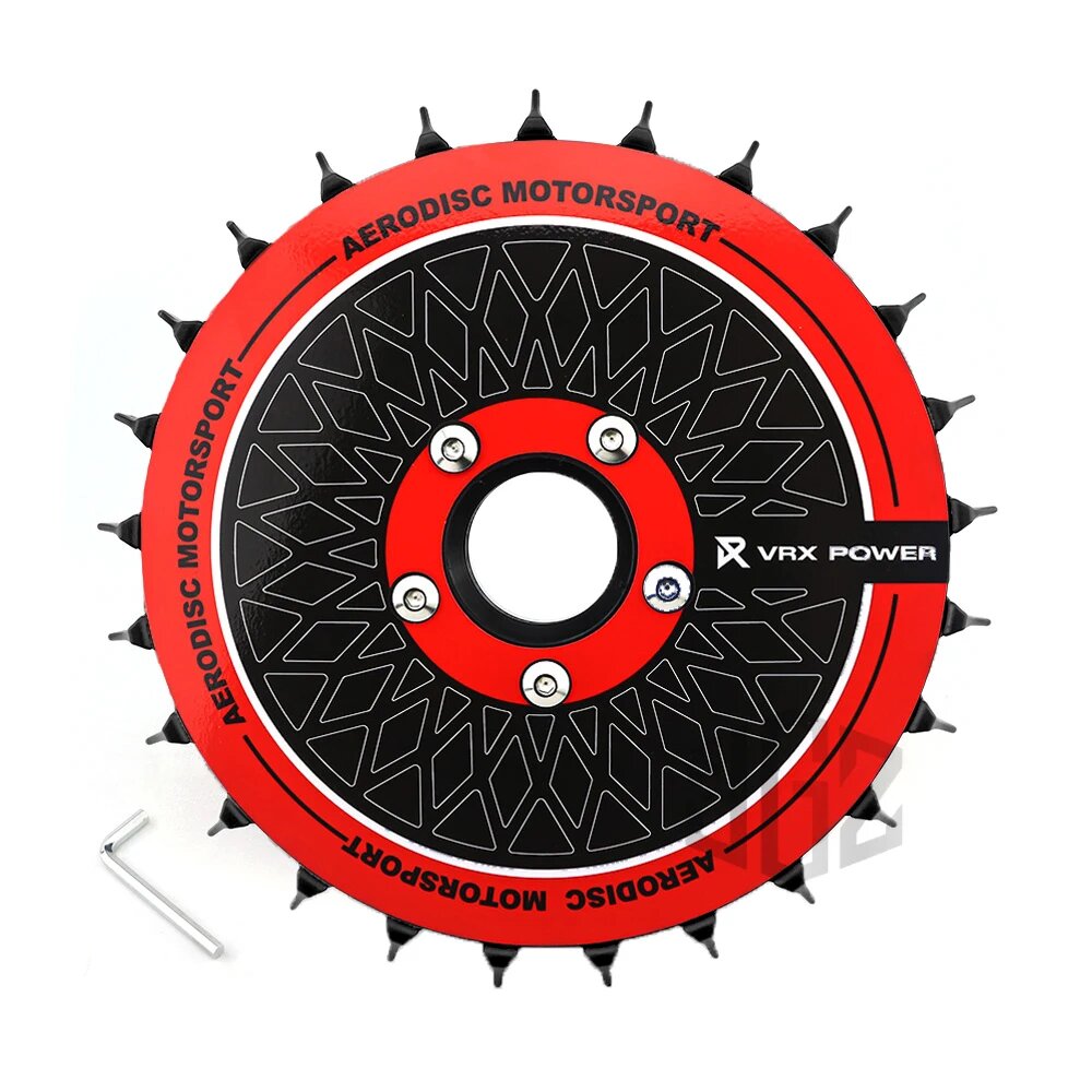 Аэродиск Motosport VRX Power, 12", красный/черный