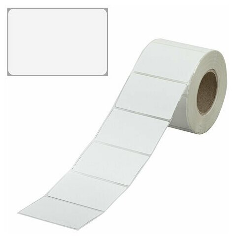 Этикетка ТермоЭко (58х40 мм), 700 этикеток в ролике, прозрачная подложка, светостойкость до 2 месяцев, 114504, 54240 (цена за 8 шт.)