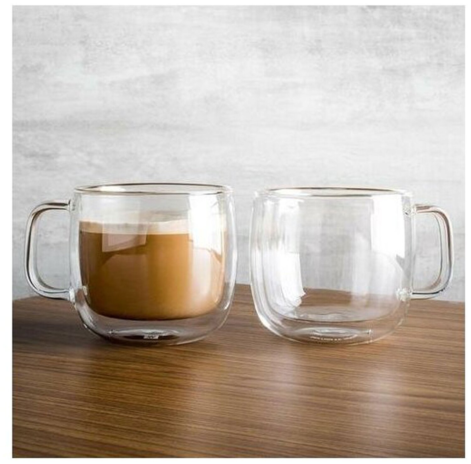 Набор чашек ZWILLING 39500 Sorrento, двойное стекло, прозрачные, 450мл, 2шт