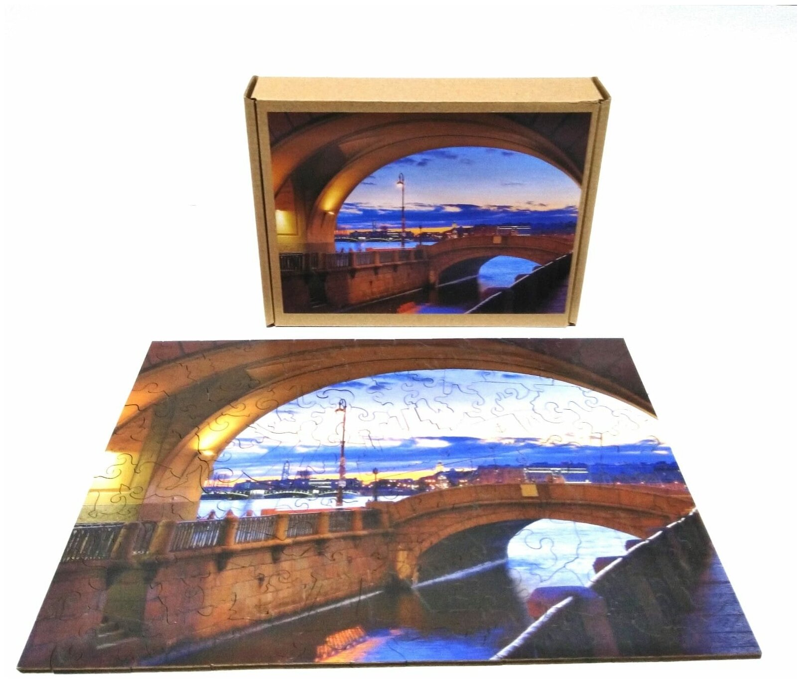 Alter Ego Фигурный деревянный пазл "Санкт-Петербург. Зимняя канавка" 105 деталей, от 6 лет