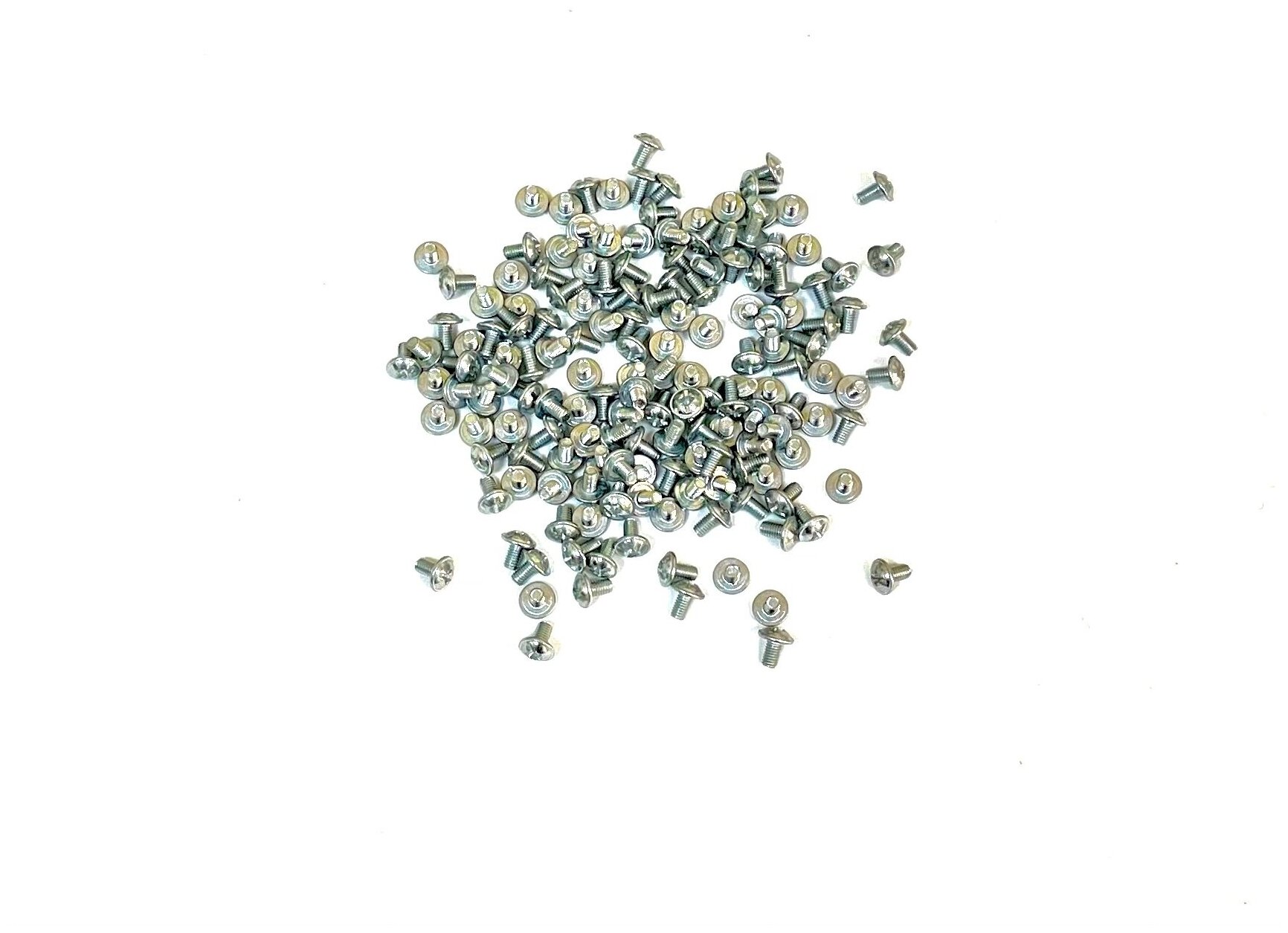 Винт, мебельный, с прессшайбой, DIN 967, оцинкованный, 6x10мм, 100шт.