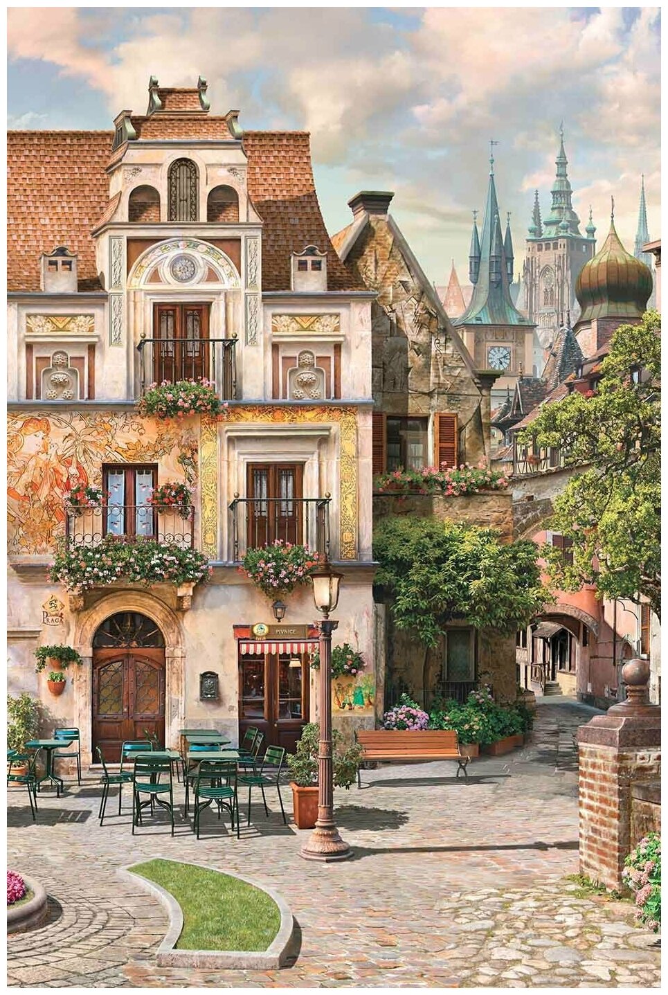Фотообои (Панно) COLOR "Старинный Дом", K-215, 200х300 см