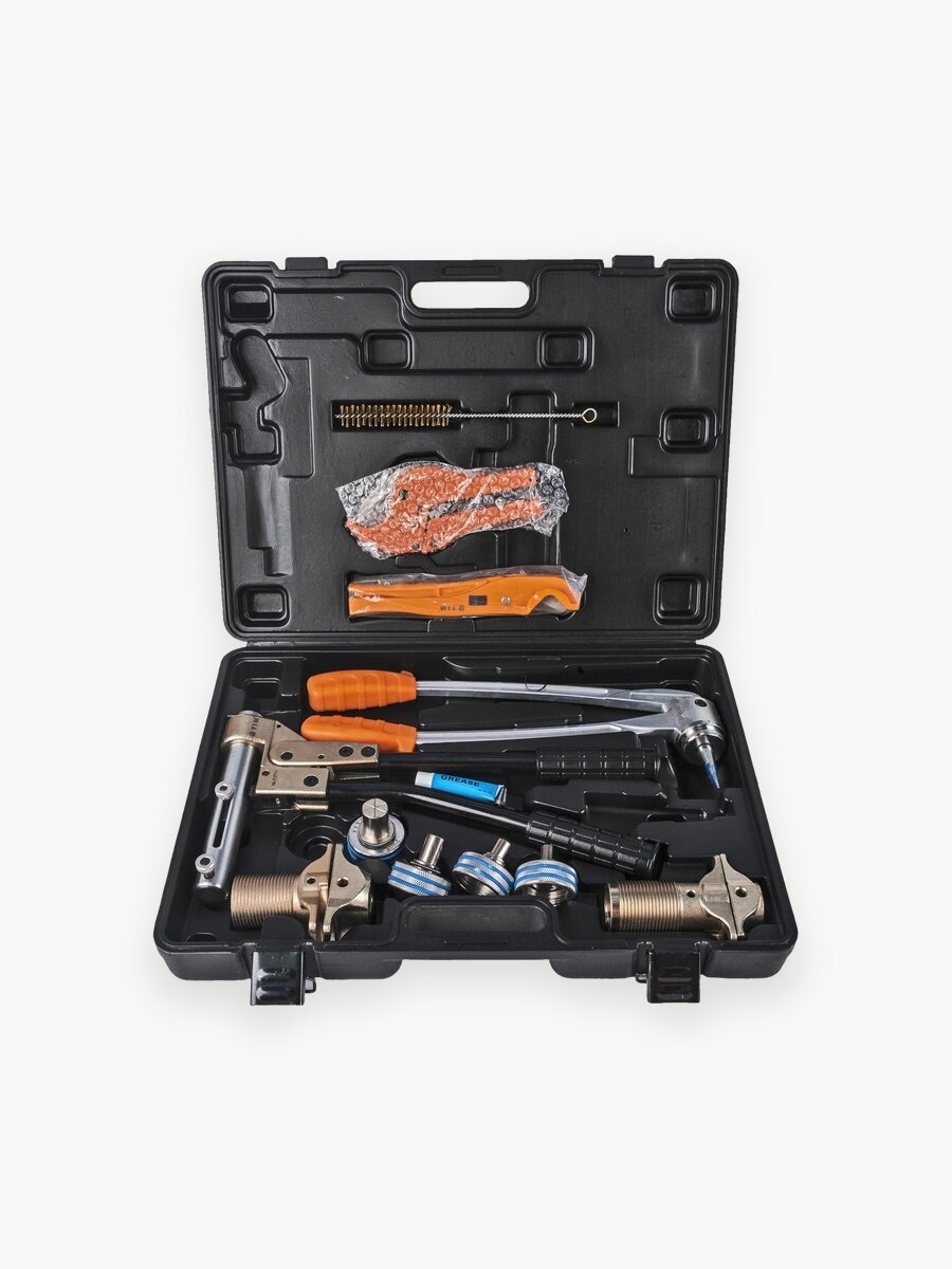 Комплект гидравлического инструмента для труб PEX и аксиальных фитингов ДУ: 16-32, TIM, FT1240B-QC