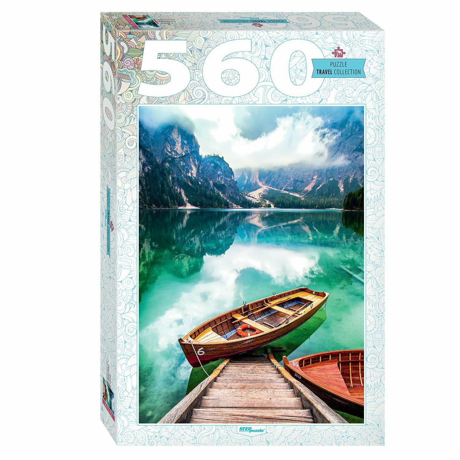 Степ. Пазл 560 арт.78108 "Италия. Озеро Брайес"