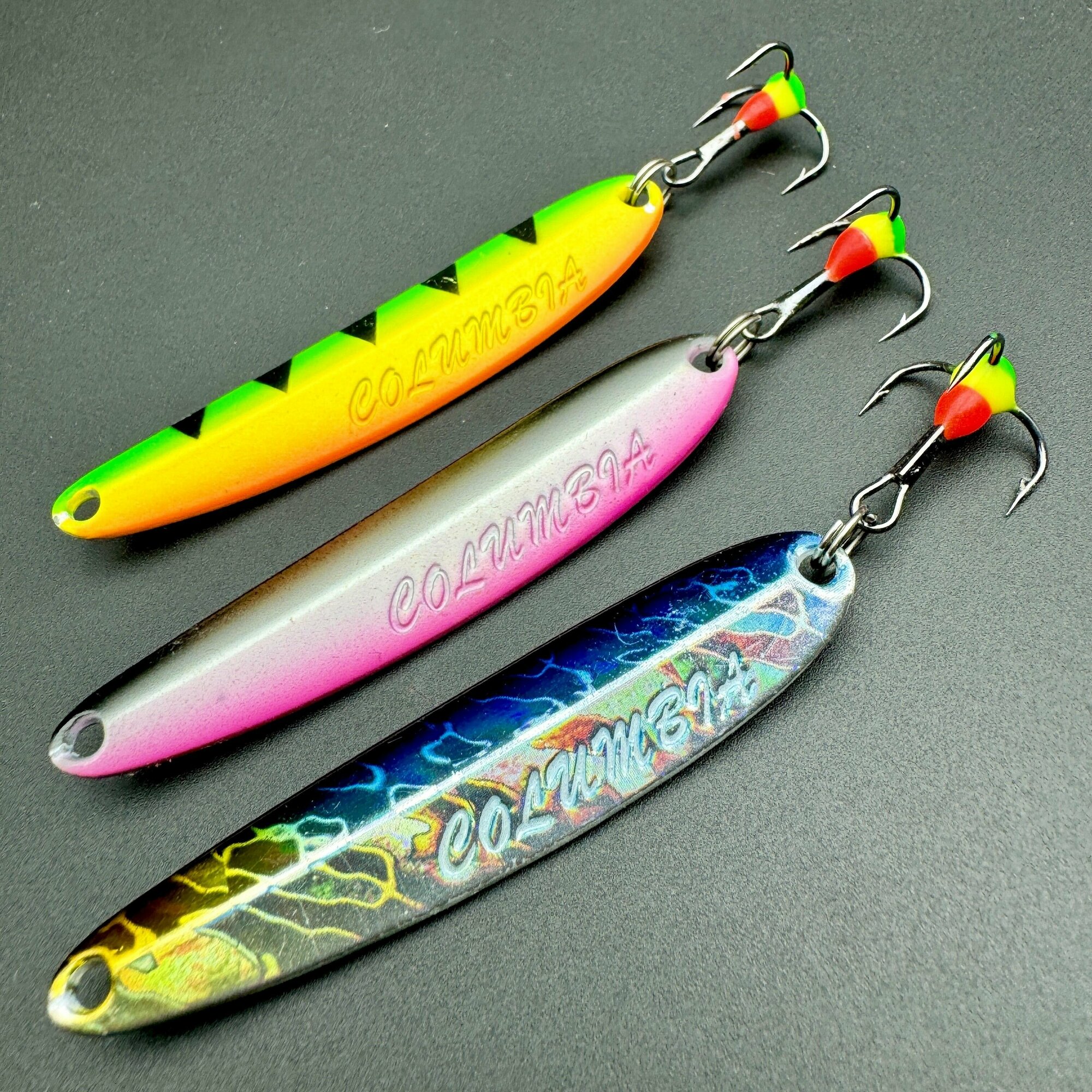 Набор блесен вертикальных 3 шт судачья 15 грамм для зимней рыбалки