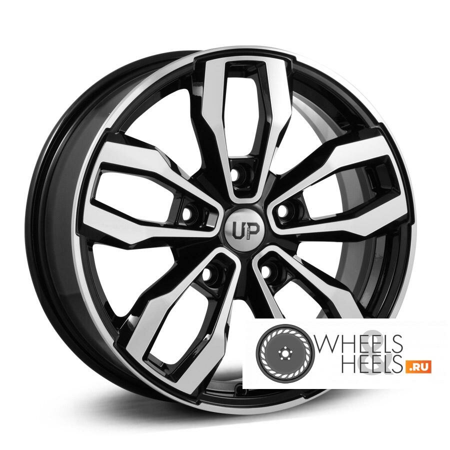 Диск автомобильный литой Wheels UP Up116 17x7 5x139.7 et35 dia98.1 Черный с полированной лицевой поверхностью