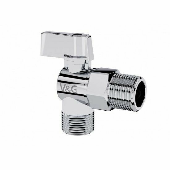 Кран шаровой для подключения сантехнических приборов VALOGIN 1/2"х1/2"
