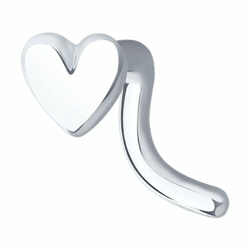 Пирсинг в нос, серебро, 925 проба, родирование