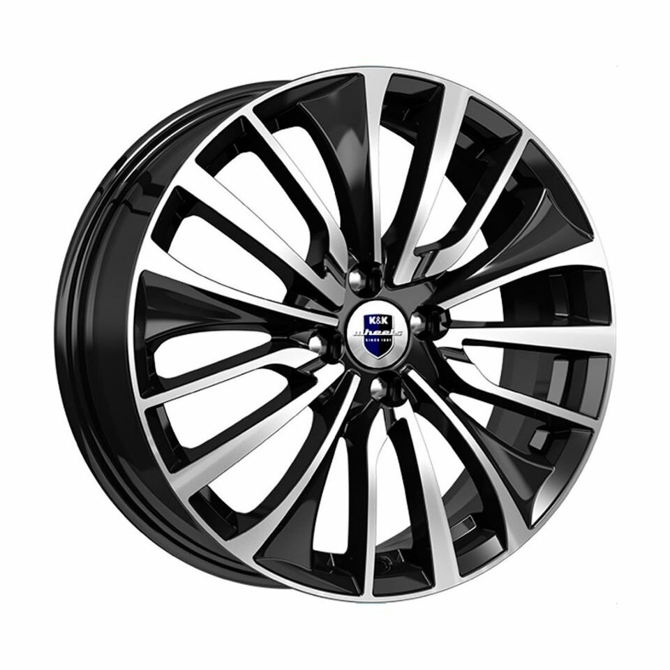 Диск литой КиК Flanker (КС905) 6,5\R17 4*100 ET43 d60,1 Алмаз черный [76237] Fb max 540 kg