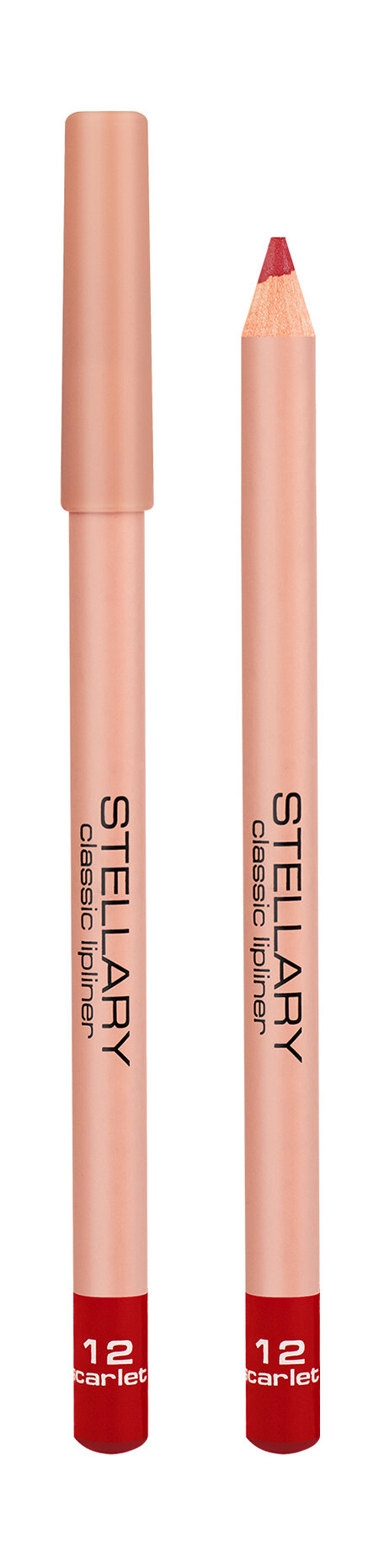 STELLARY Карандаш для губ Lipliner, 1,35 г, 12 Красный