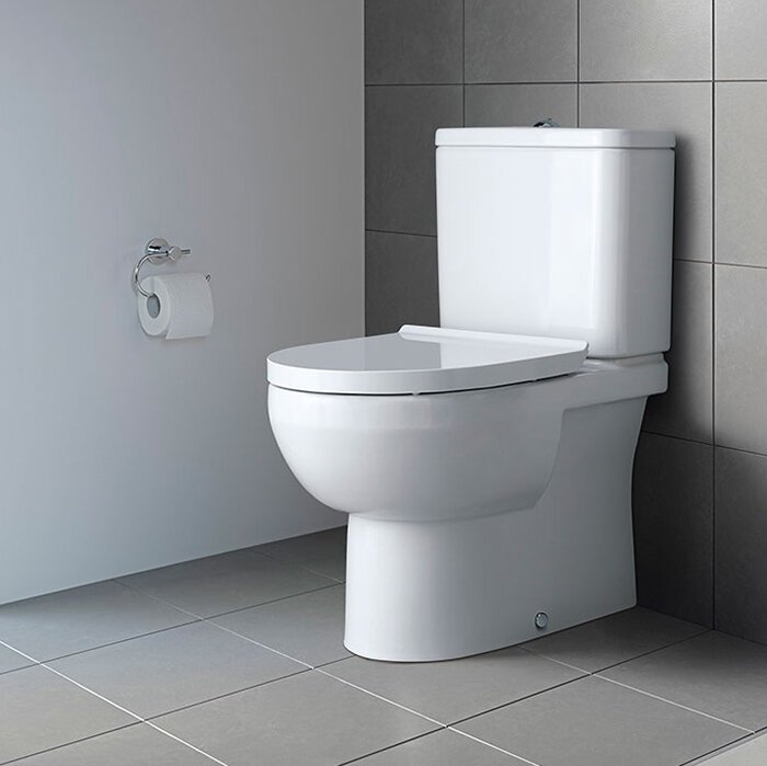 Duravit DuraStyle basic Унитаз моноблок напольный безободковый 365х650 мм, слив универсальный, цвет