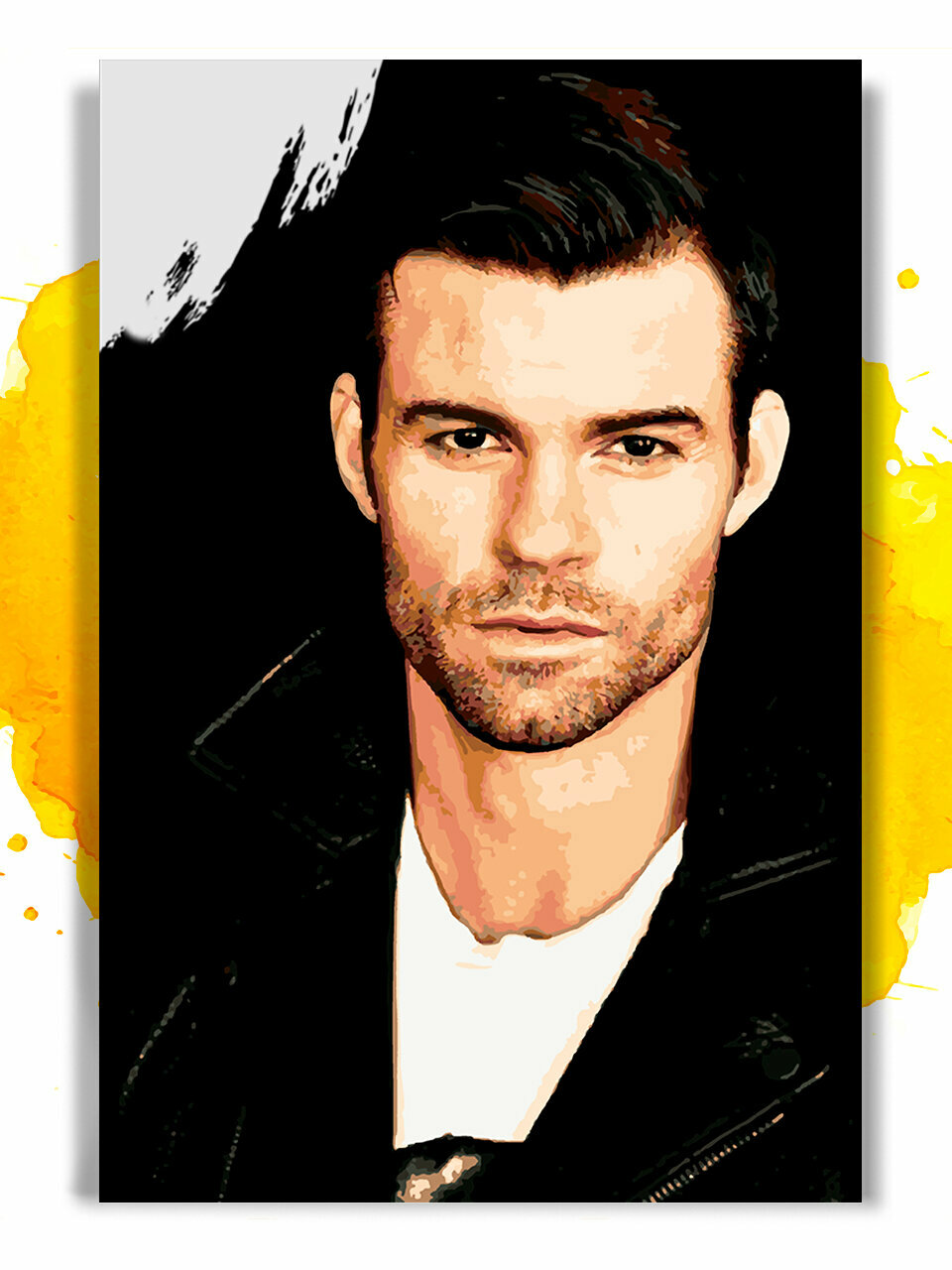 Картина по номерам на холсте Дневники вампира - Элайджа Майклсон, 30 x 60 см