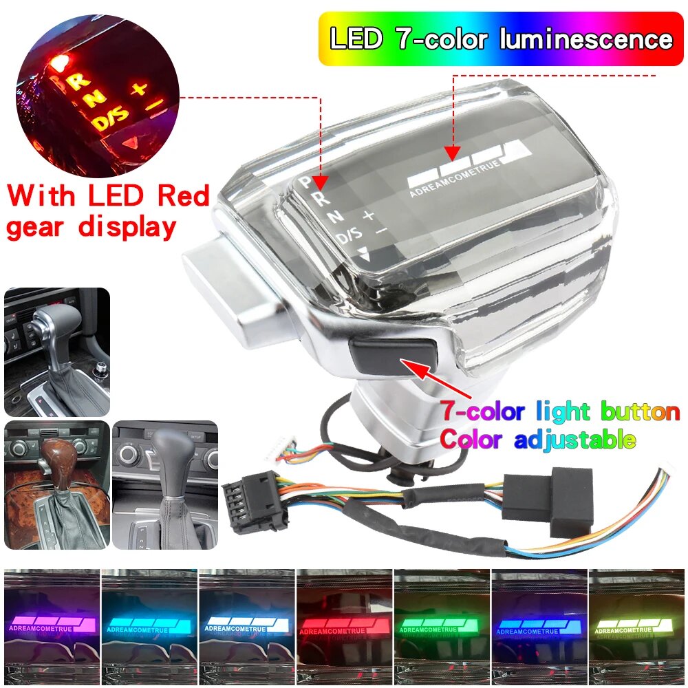 Светодиодная ручка КПП Audi, Crystal-Red LED